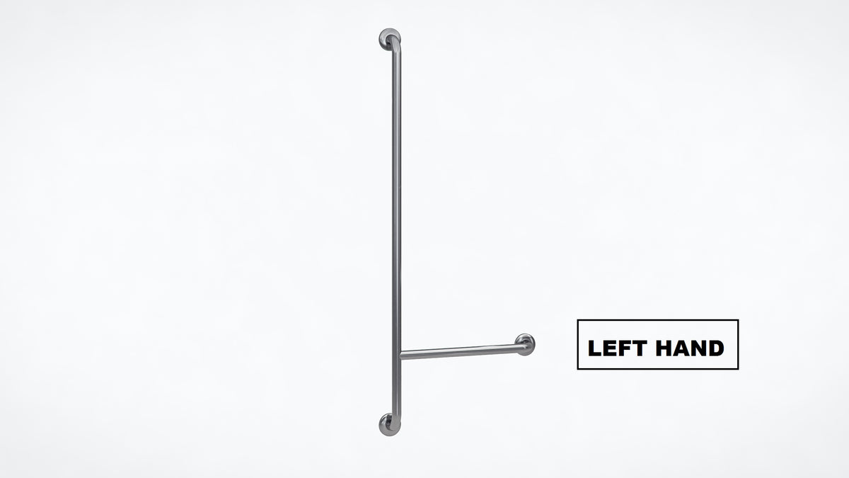 Type 240 - 32mm Stainless Steel Shower Grab Rail - Left Hand – Hand ...